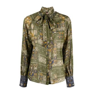 Max Mara Damen, Blusen & Hemden, Gr&uuml;n, LGr&ouml;&szlig;e
