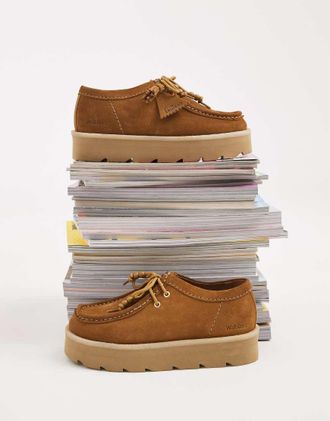 Clarks Meare Walla - Chaussures en daim - Bronze-Marron