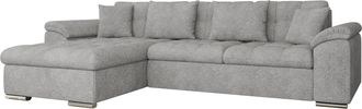 Mirjan24 Ecksofa Diana, Eckcouch mit Bettkasten und Schlaffunktion, Elegante Couch, Polsterecke Sofa, Couchgarnitur, Schlafsofa, Bettsofa (Coral 75, Ecksofa Li