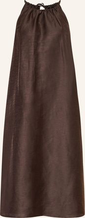 OPUS Leinenkleid Widala braun