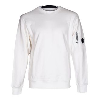C.P. Company Sweatshirt mit gesticktem Logo - - Sweatshirts & Hoodies - Herren - Wei&szlig; - L