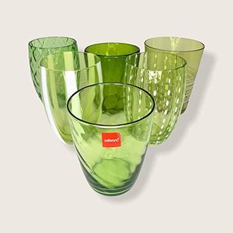 Zafferano Melting Pot Set de 6 verres Tumbler M&eacute;lange vert pomme MP00113