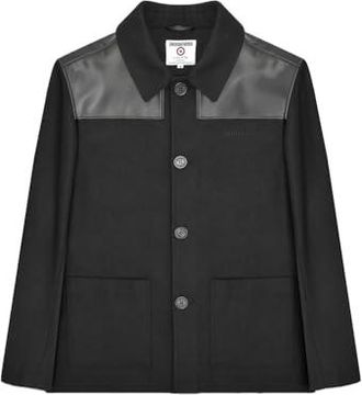 Lambretta Veste &acirc;ne pour homme avec panneaux d&eacute;paule en PVC, Noir, 3XL