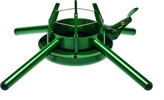 Krinner Weihnachtsbaum Christbaumst&auml;nder Montana Stahl f&uuml;r gro&szlig;e B&auml;ume gr&uuml;n inkl. Fu&szlig;pedal- und Einseiltechnik f&uuml;r Baumh&ouml;he bis 4,9m 94050, 77cm