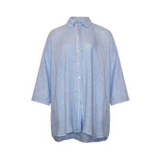 Tiffany & Co. Jenna Oversized Shirt - - Blouses & Shirts - Damen - Blau - ONE SIZE