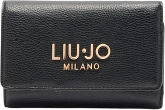 Liu Jo Femme, Accessoires, Noir, Taille: ONE Size Portefeuille à bouton avec plusieurs compartiments