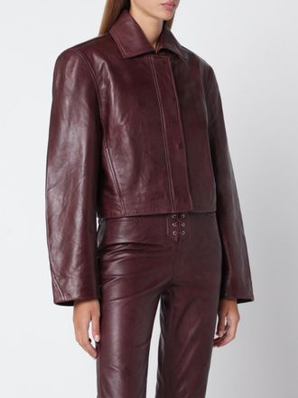 Rotate Veste en similicuir avec col classique et fermeture dissimul&eacute;e