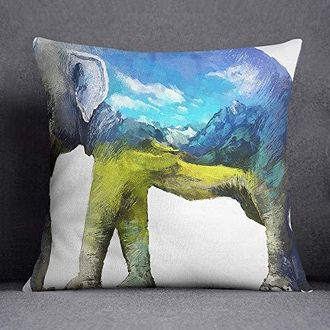 Bonamaison Le Jardin du Lin Kissenhüllen, Cotton, Mehrfarbig, 45x45