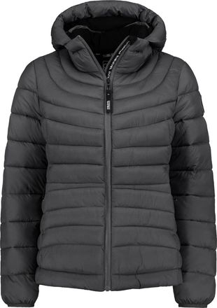 Sublevel Damen Steppjacke &Uuml;bergangsjacke hoher Kragen dark-grey XL