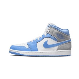 Nike Jordan Blau Graue Mid Sneakers - - Sport - Herren - Blau - 46 EU