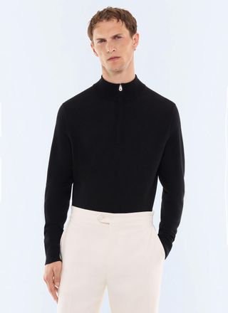 Fursac Pull col camionneur en laine m&eacute;rinos - Taille XL - Homme