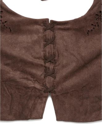 Frankies Bikinis Dessu Bikini Top - Brown