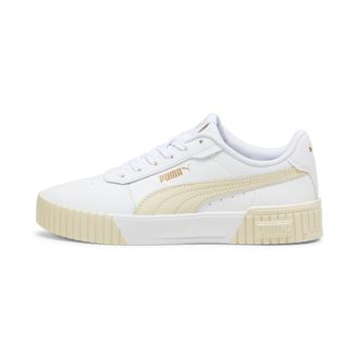 Puma Damen Carina 2.0 Sneaker, White Sugared Almond Gold, 38 EU