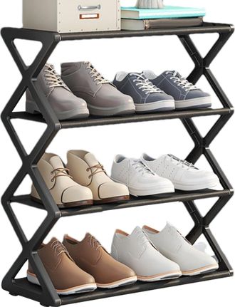 Generic Schuhregal - Regal mit mehreren Ebenen für Schuhe | Praktischer Schuhschrank für den Eingangsbereich nach Hause, Bad, Haupttür | Schuh-Organizer