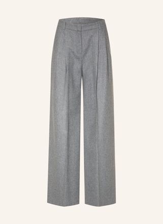 HUGO BOSS Marlenehose Tiana Aus Flanell grau