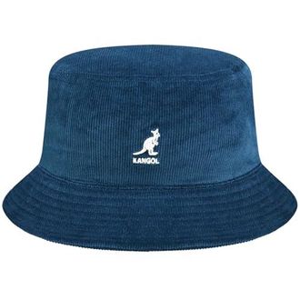 Kangol Chapeau en Velours Cotele Bucket Femme/Homme - Coton de Peche Hiver Automne-Hiver - L (58-59 cm) petrole