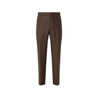 Ermenegildo Zegna Homme, Pantalons, Brun, Taille: L Pantalon Oasi Lino