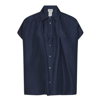 Max Mara Damen, Blusen & Hemden, Blau, SGr&ouml;&szlig;e