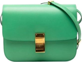 Celine Sac bandouli&egrave;re vintage doccasion - Femme - Pre-owned - Vert - Taille: ONE Size