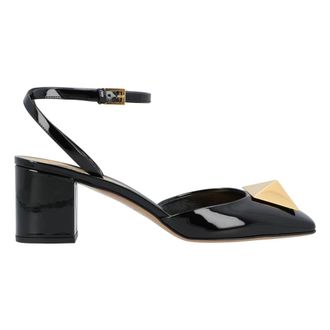 Valentino Roman Stud Pumps aus Lackleder - - Shoes - Damen - Schwarzk - 39 EU