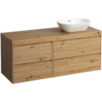 Laufen Lani Waschtischplatte wildeiche inkl. Unterschrank, 1 - Laufen