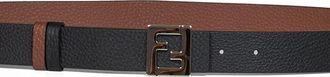 Fendi Reversible Leather FF Belt - Black