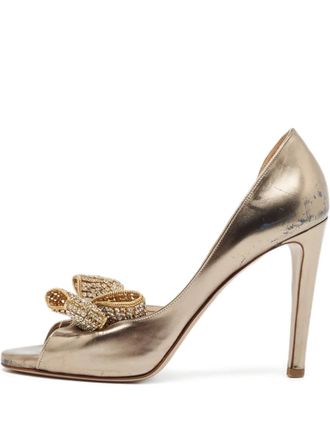 Valentino Garavani escarpins en cuir 105 mm - Métallisé