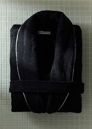 Mango Peignoir fest noir - Home - S - MANGO HOME