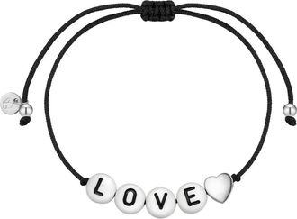 Glanzst&uuml;cke M&uuml;nchen Armband - Sterling Silber Armband Herz/LOVE - Gr. ONESIZE - in Silber - f&uuml;r Damen