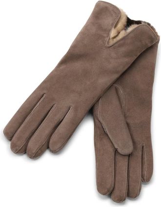 TR HANDSCHUHE WIEN Femme, Accessoires, Brun, Taille: 7 1/2 IN Reindeer Leather Gloves