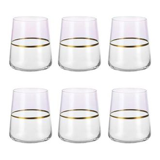 KASANOVA Generico 1 SET 6 SPECTRUM-BRILLE ML420 MIT ROS&Eacute;GOLDRING, Glas, Rosen und Gold