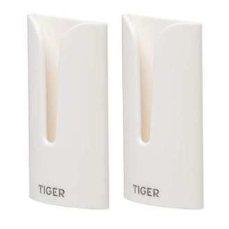 Tiger Tulip Haken, Kunststoff, Farbe: Weiß, einfache Montage durch kleben