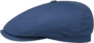 Stetson Casquette Cotton Twill Femme/Homme - en Coton Gavroche avec Visiere, Doublure Ete Printemps-ete - XXL (62-63 cm) Bleu Fonce