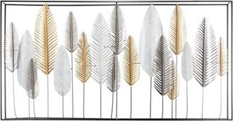Atmosphera Atmosphera - Déco Murale Feuilles - métal 134x68 cm