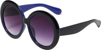 Generic Lunettes De Soleil Rondes Tendance &Agrave; Grande Monture For Hommes Et Femmes, Protection UV400, Id&eacute;ales For Les Vacances, Les Photos Et Les F&ecirc;tes En Ext&eacute;r