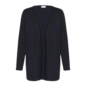 Saint Tropez KilaSZ Open Mid Cardigan - - Knitwear - Damen - Schwarzk - L