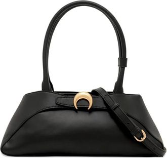 Marine Serre sac cabas Aurora médium en cuir lisse - Noir