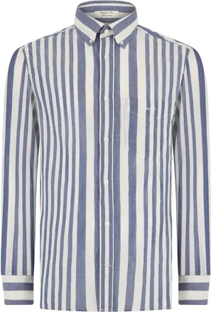 GANT Homme, Chemises, Multicolore, Taille: XL Chemise Ray&eacute;e en Voile de Coton