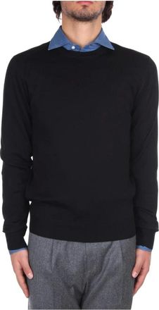 Mauro Ottaviani Homme, Pulls, Noir, Taille: XL Girocollo Sweater