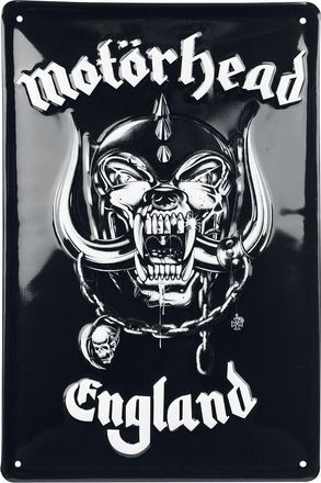 Motörhead England None Blechschilder Standard Metall 20 x 30 cm Band-Merch, Bands, Geschenke
