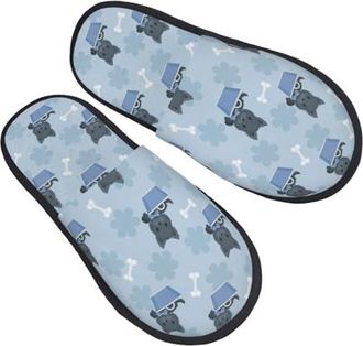 Generic Hiver Pantoufles Motif mignon danimal et de chien mignon L&eacute;g&egrave;re Chaussons Homme Chaud Antid&eacute;rapant Chaussures de Maison Ext&eacute;rieur Homme L