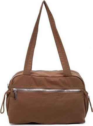 Generic Sac léger sous le bras avec grand rangement sac à bandoulière de grande capacité avec fermeture éclair. Couleur unie Sac à bandoulière simple pour les