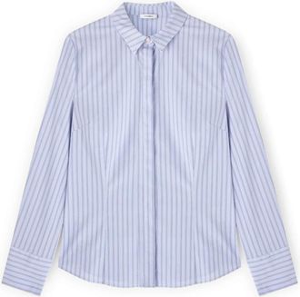 Motivi Gestreiftes Popeline-Hemd - - Blouses & Shirts - Damen - Blau - S