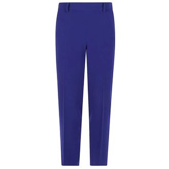 Alberto Biani Blaue Hose mit Elastischem Bund Gerader Saum - - Trousers - Damen - Blau - XS