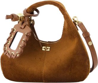 Ganni Mini Hobo Bag - - Bags - Damen - Braun - ONE SIZE