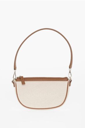 Woolrich Canvas Shoulder Bag with Leather Trims size One Size