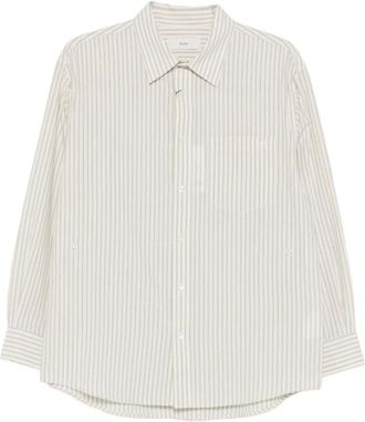 Dunst Femme, Blouses et Chemises, Blanc, Taille: 40 FR Chemise en coton ray&eacute;