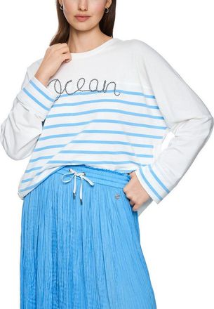 Marc Cain Sweatshirt Salty Breeze Premium Damenmode gestreift, weite Form