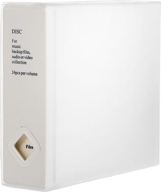 BESPORTBLE Housoutil CD H&uuml;lle Organizer f&uuml;r 24 Discs Mittelharte ABS PVC Aufbewahrungsbox mit Vliesstoff Innenh&uuml;lle Wasser und Schmutzabweisend Tragbarer CD und 