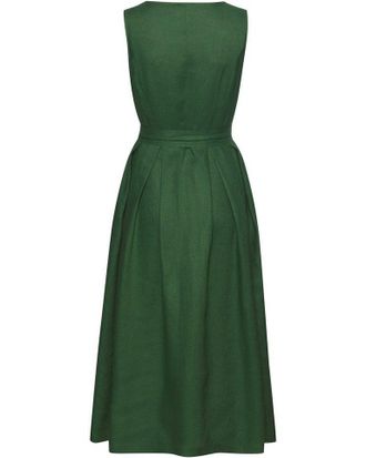 Luis Steindl Trachtenkleid &Auml;rmelloses Leinenkleid